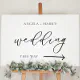 Wedding Direction Sign Modern Script Calligraphy | Zazzle