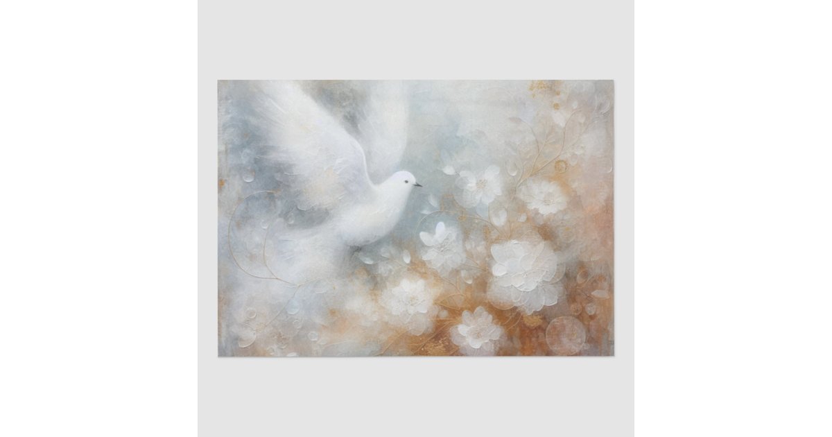 Wedding Dove Wrapping Tissue Paper | Zazzle