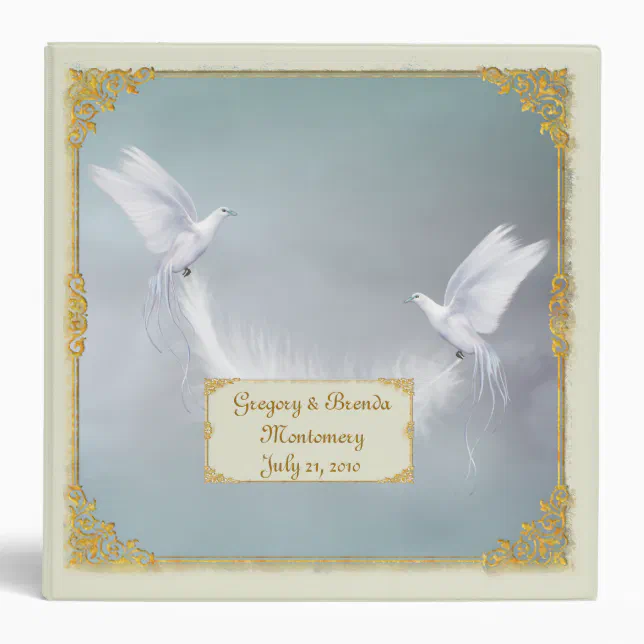 Wedding Doves Photo Binder | Zazzle