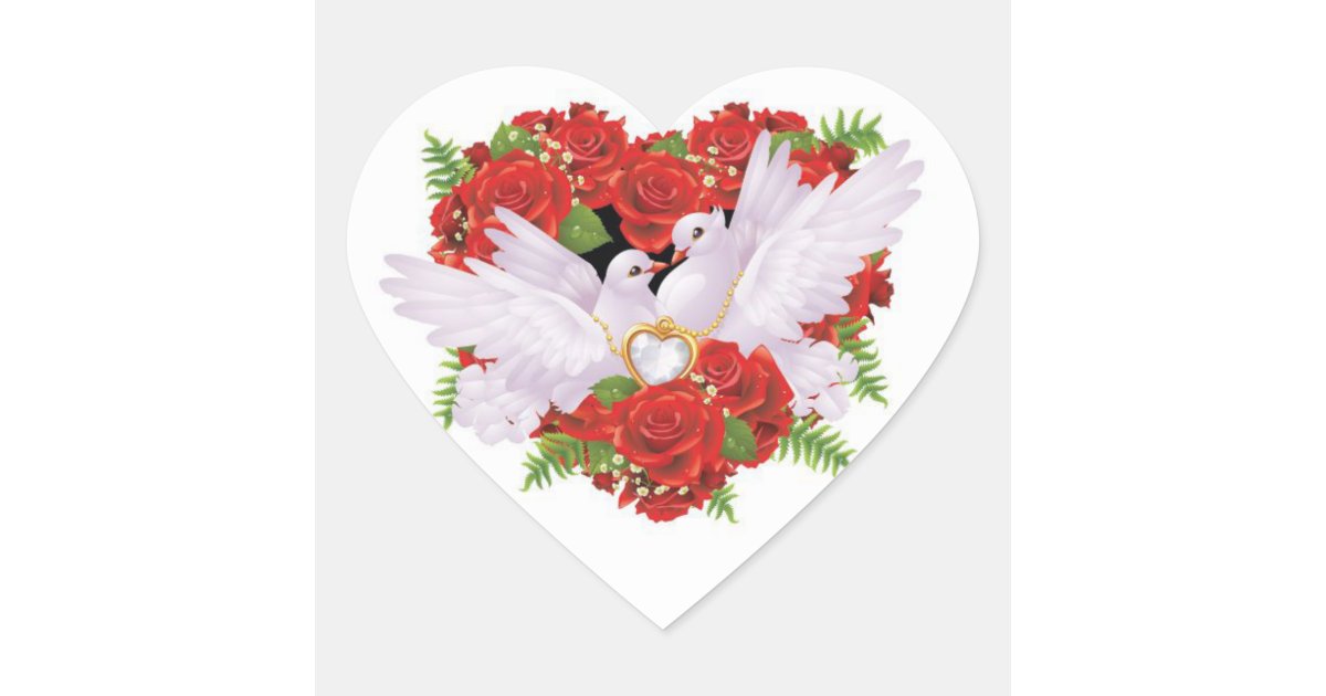 Wedding Doves Stickers | Zazzle