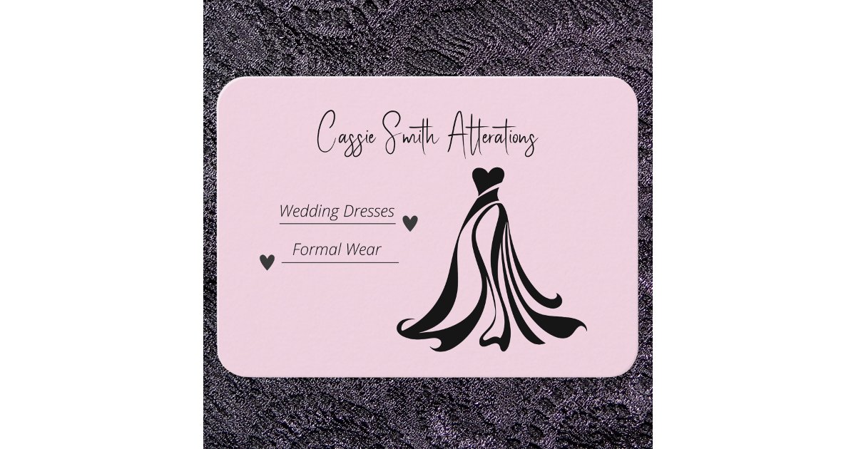 Wedding Dress Alterations Business Card | Zazzle
