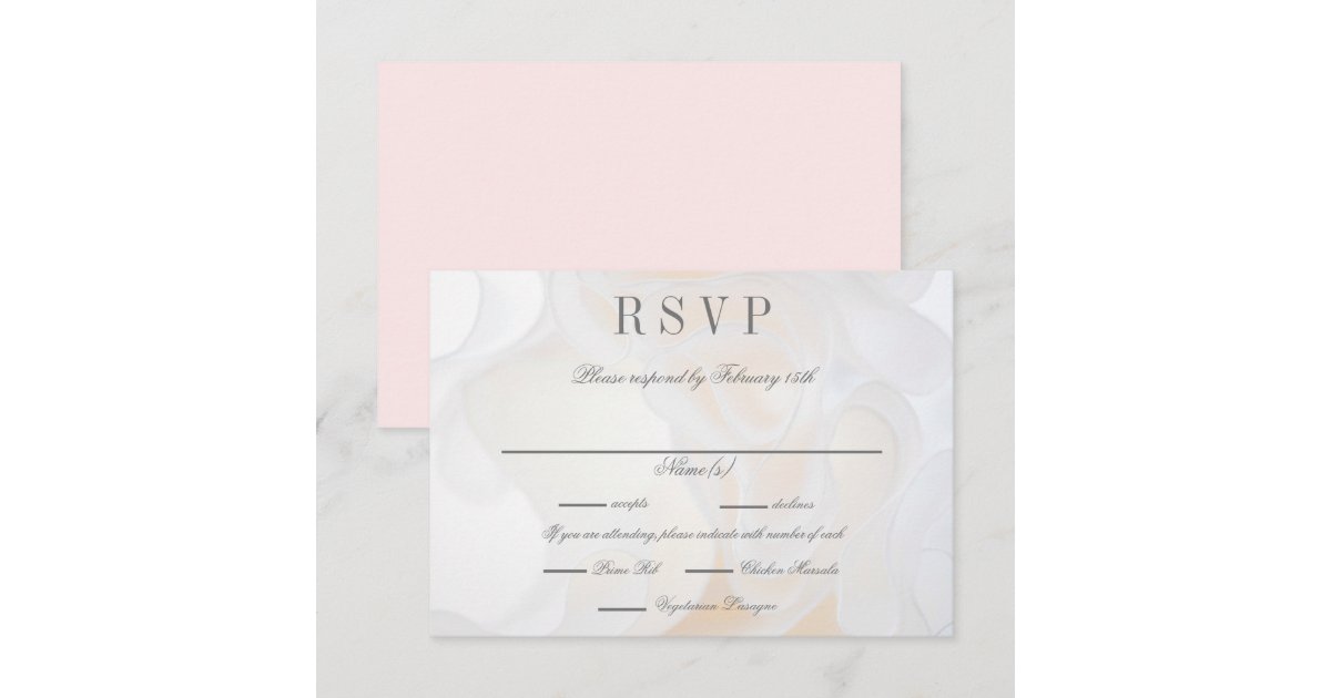 Wedding dress background - RSVP Invitation | Zazzle