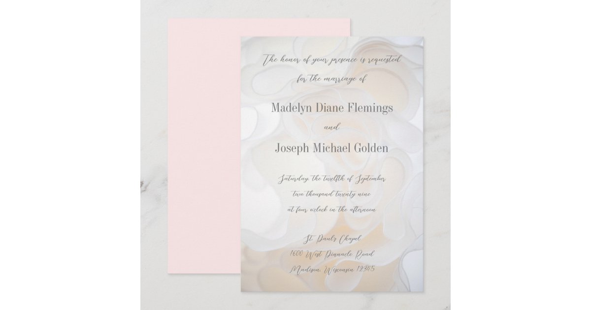 Wedding dress background - Wedding invitation | Zazzle