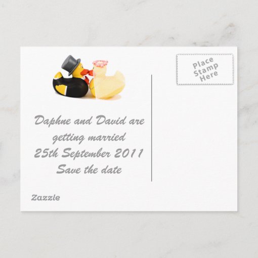 Wedding ducks ... Postcard | Zazzle