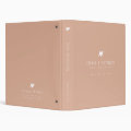 Wedding Dusty Rose Elegantly Designed 3 Ring Binder | Zazzle