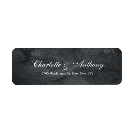 Wedding Elegant Creative Grey Minimalist Label | Zazzle.com