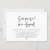 Wedding Elopement, Surprise, we eloped Invitation | Zazzle