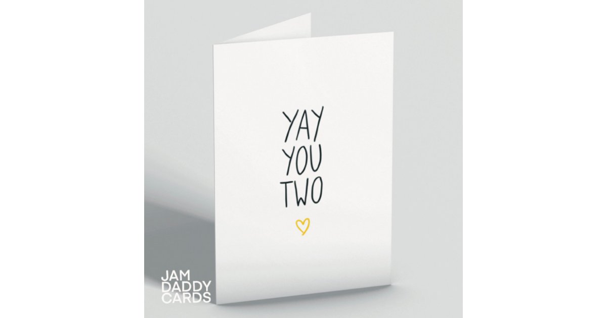 Wedding/Engagement Card | Zazzle