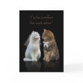 Wedding / Engagement Congratulation for Cat Lovers Card | Zazzle