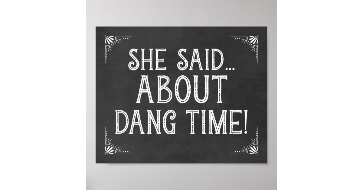 Wedding Engagement Photo Prop Sign She said Yes | Zazzle