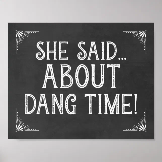 Wedding Engagement Photo Prop Sign She said Yes | Zazzle