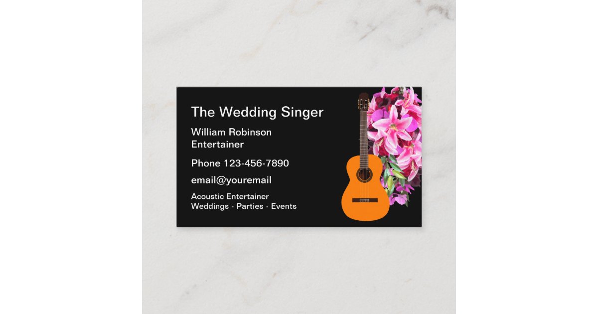 Wedding Entertainer Business Cards | Zazzle