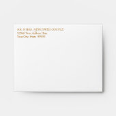 Wedding Envelope for Bokeh Movie Ticket Style Gold | Zazzle