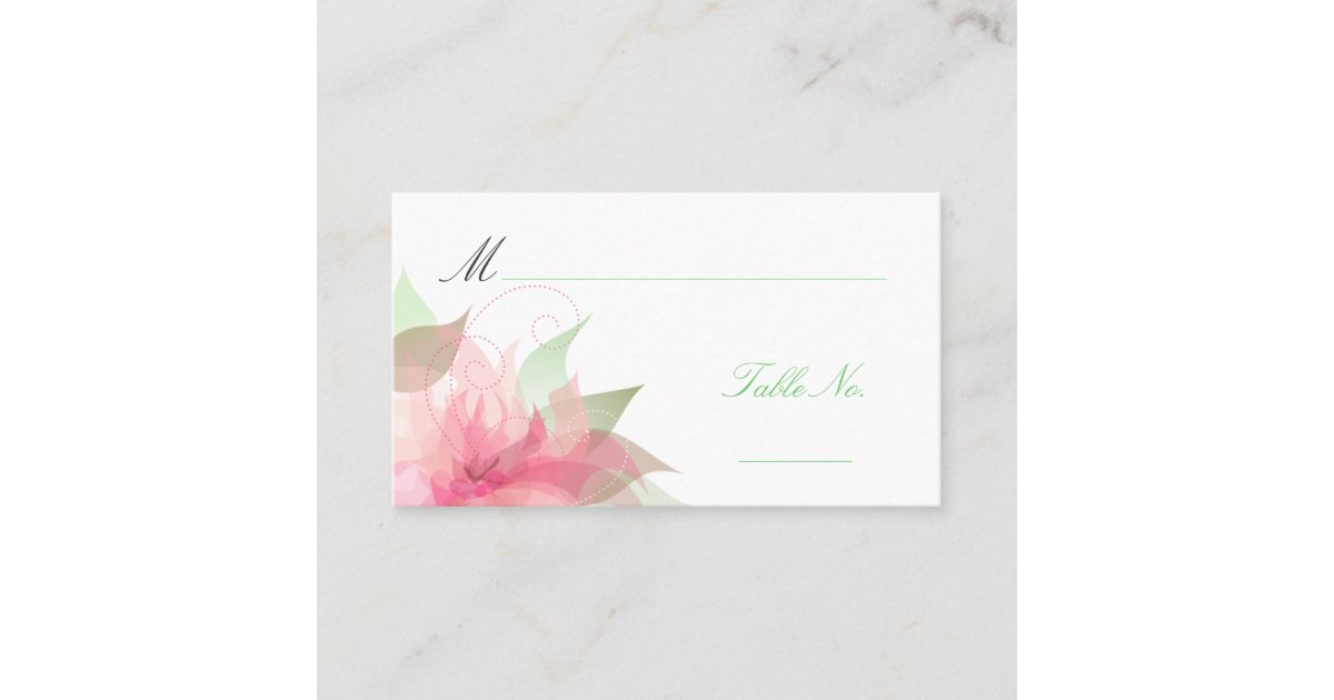 Wedding Escort Guest Place Cards | Zazzle
