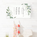 Wedding Eucalyptus Greenery Welcome Banner | Zazzle
