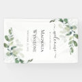 Wedding Eucalyptus Greenery Welcome Banner | Zazzle