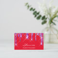 Wedding Event Planner Violet Drips Purple Red Business Card | Zazzle