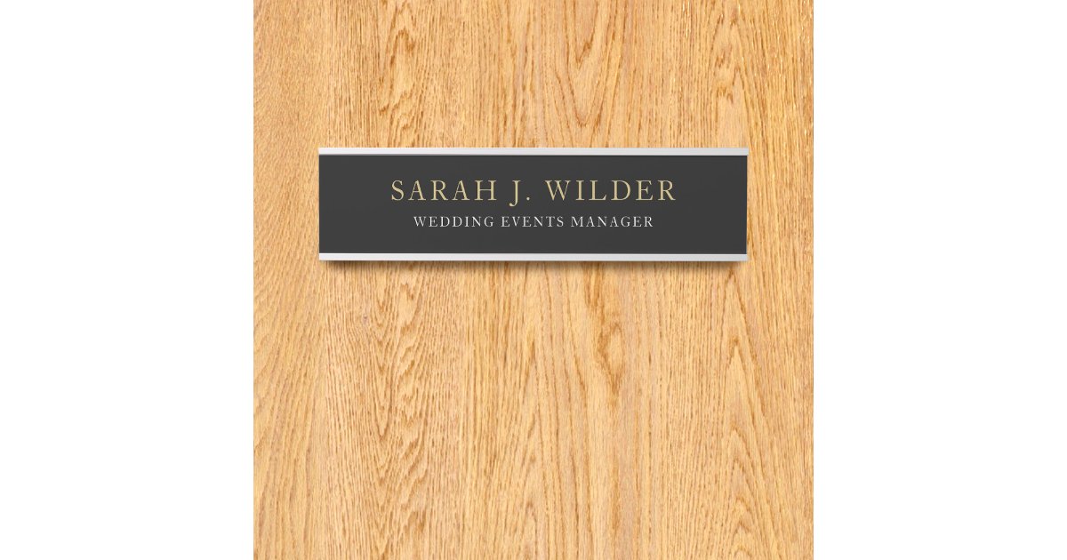 Wedding Events Manager Office Door Sign | Zazzle
