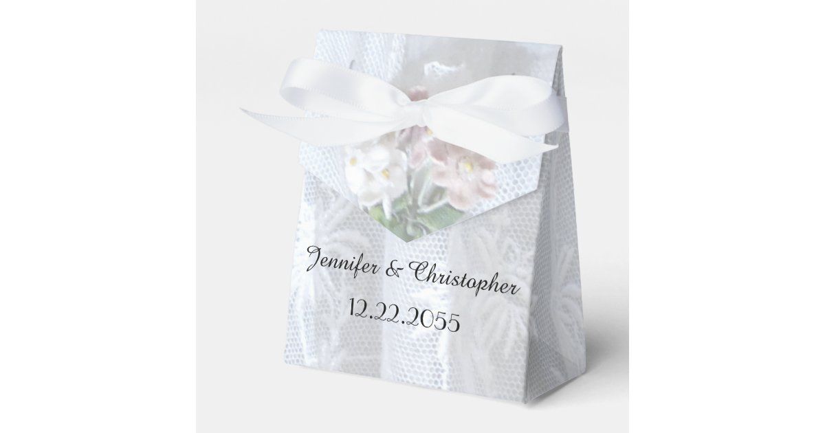 Wedding Favor Box, Vintage Lace Boxes | Zazzle