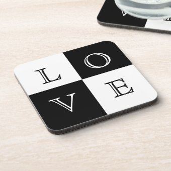 Wedding Favor Love Coaster Set | Zazzle