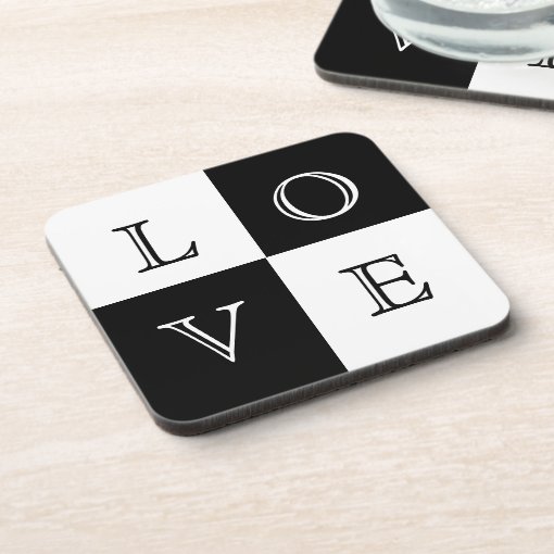 Wedding Favor Love Coaster Set | Zazzle