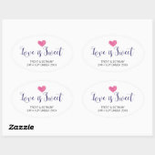 Wedding Favor Stickers Love is Sweet | Zazzle