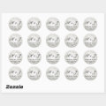 Wedding Favor Tag Silver Glitter Lights | Zazzle