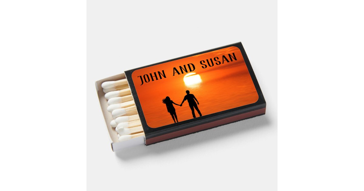 WEDDING FAVORS MATCHES MATCHBOXES TROPICAL OCEAN | Zazzle