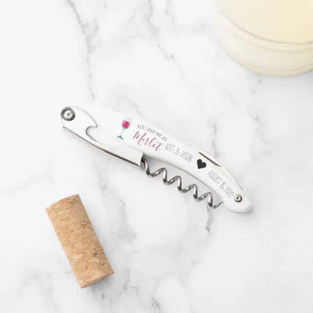 Wedding Favors | Personalized Wine Corkscrew | Zazzle