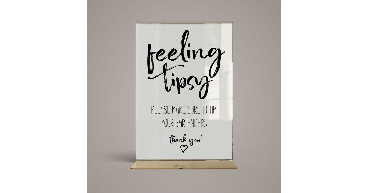 Wedding Feeling Tipsy Poster | Zazzle