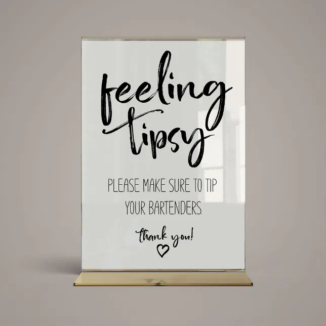 Wedding Feeling Tipsy Poster | Zazzle
