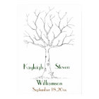 Wedding Fingerprint Tree Poster | Zazzle