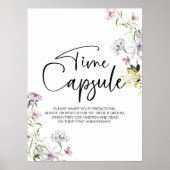 Wedding First Anniversary Time Capsule Sign | Zazzle