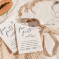 Wedding Fun Facts Sign | Modern Minimalist Wedding Invitation | Zazzle