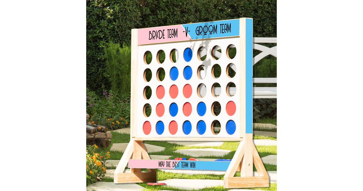 Wedding Game with Up to 4 Team Names Fast Four | Zazzle