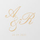 Wedding Gold Floor Decal Initials | Zazzle