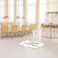 Wedding Gold Personalised Name Floor Decal | Zazzle