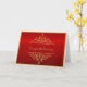Wedding Gold Red Congratulations Card | Zazzle