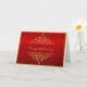 Wedding Gold Red Congratulations Card | Zazzle