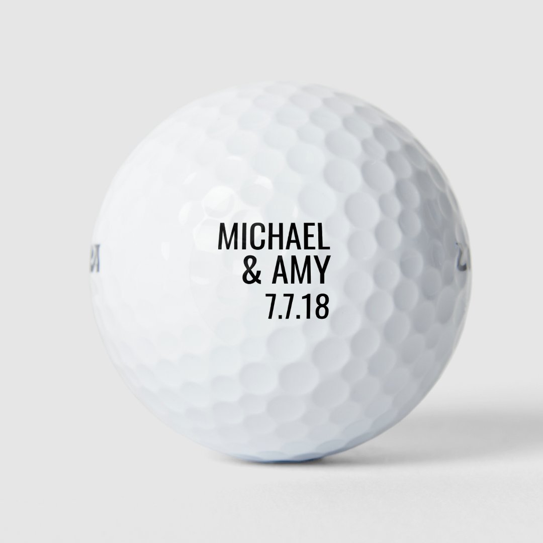Wedding Golf Balls - Golf Wedding | Zazzle