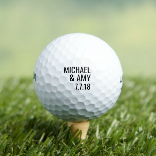 Wedding Golf Balls - Golf Wedding | Zazzle