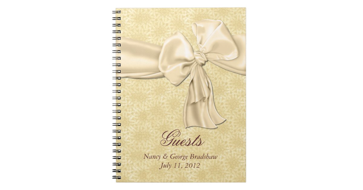 Wedding Guest Sign In Notebook | Zazzle