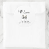 Wedding Guest Welcome Sticker | Zazzle