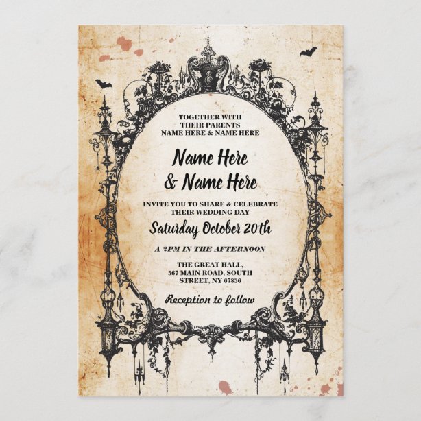 Gothic Invitations | Zazzle