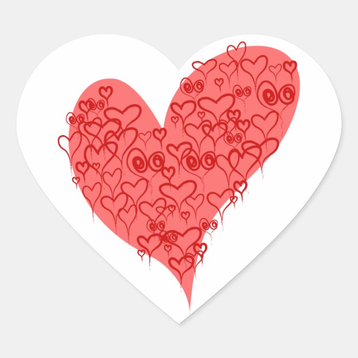 Wedding Hearts Heart Stickers Wedding Hearts | Zazzle