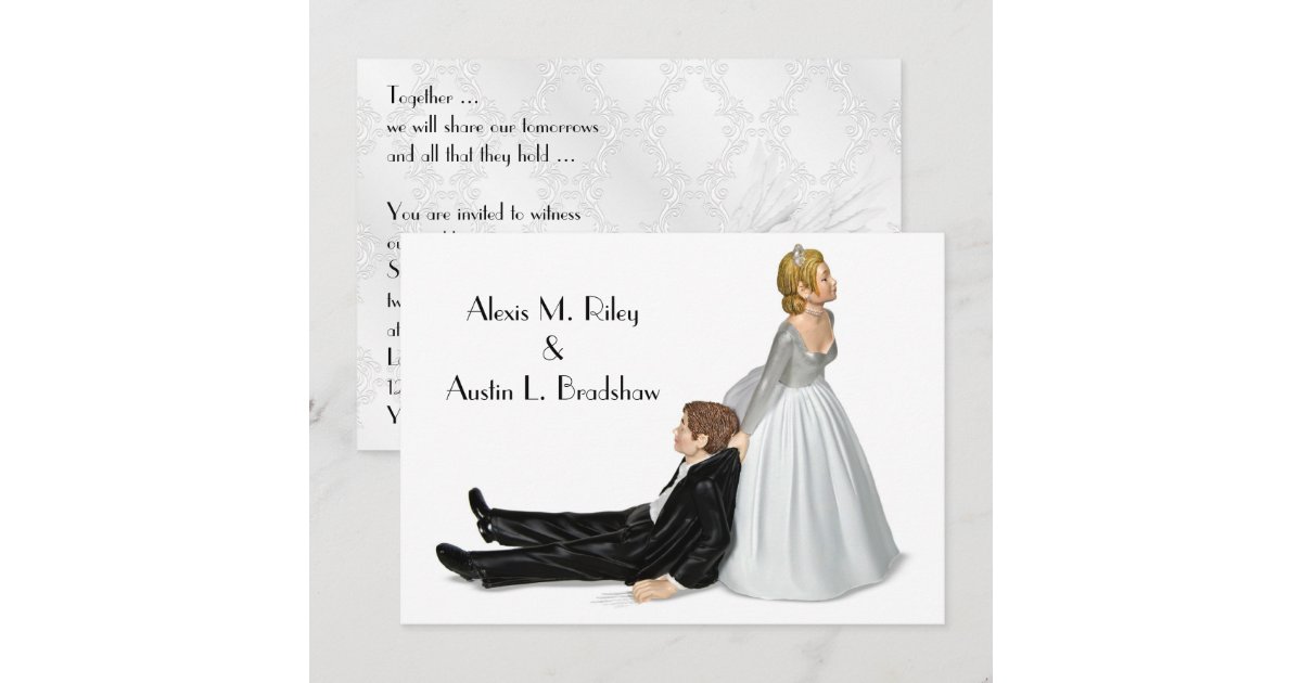 Wedding Humor Invitation | Zazzle