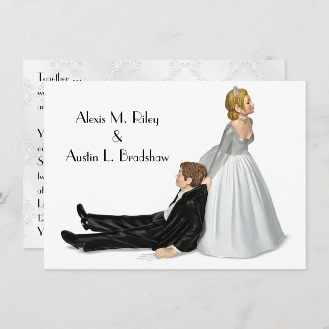 Wedding Humor Invitation | Zazzle