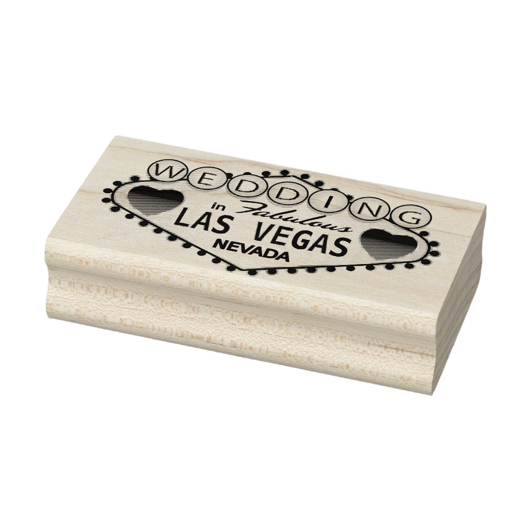 Wedding in Las Vegas Rubber Stamp | Zazzle