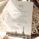Wedding Insert INFO and Details Paris France Invit Invitation | Zazzle