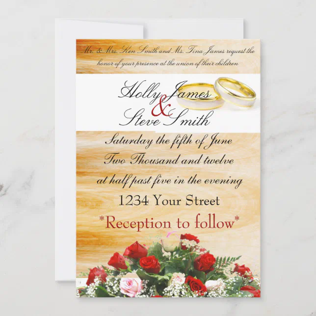 wedding invatation 2 invitation | Zazzle